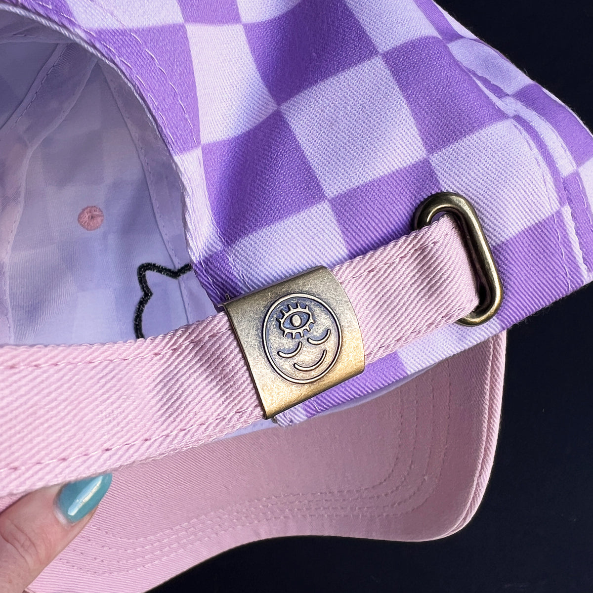 Black Cat Checkerboard Hat – Wokeface