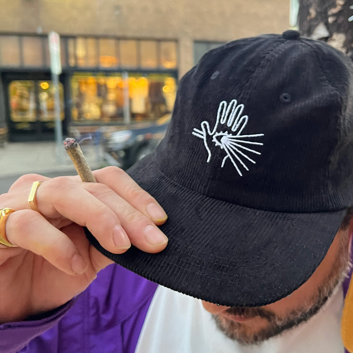 Lightworker Black Corduroy Hat – Wokeface