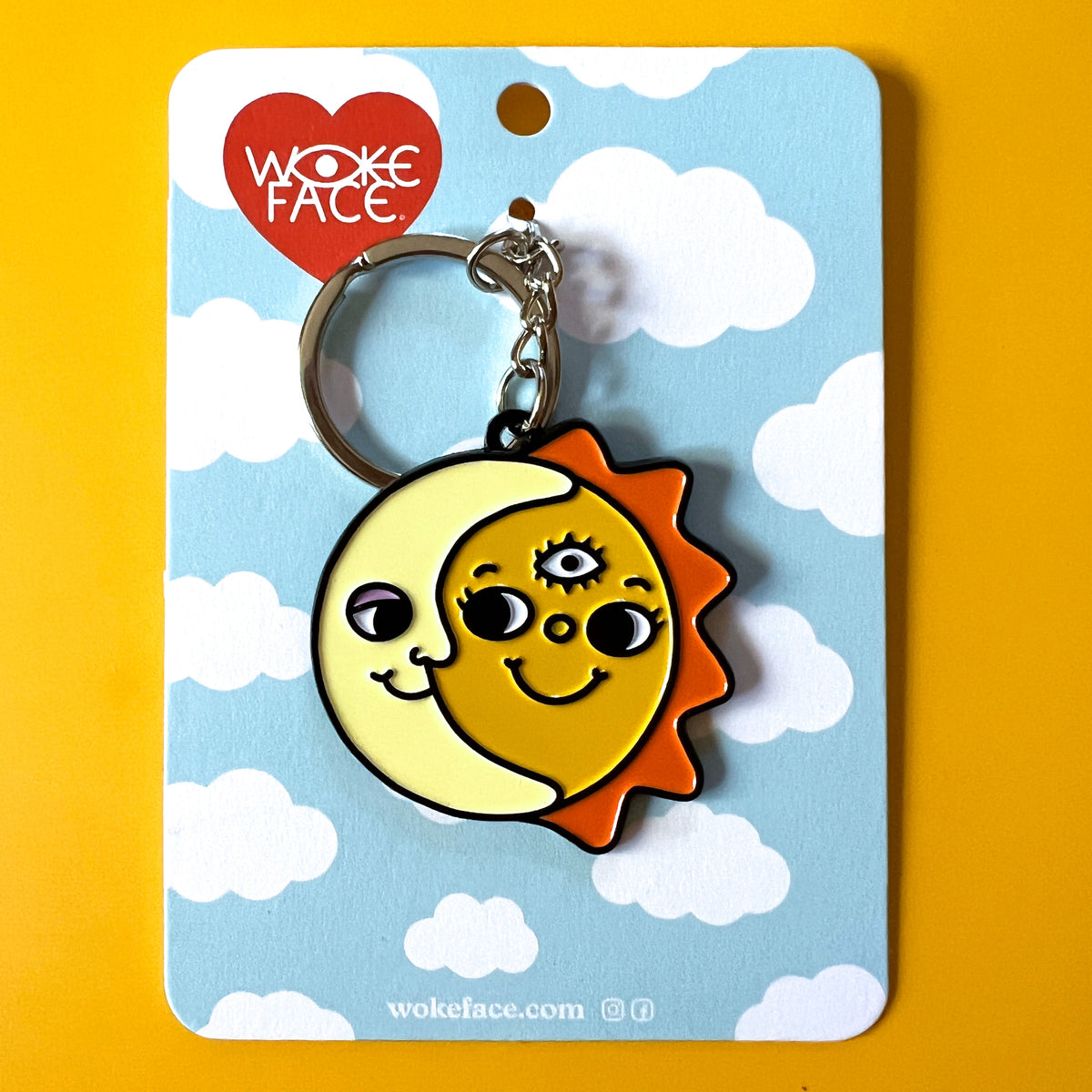 Sun Moon Keychain – Wokeface