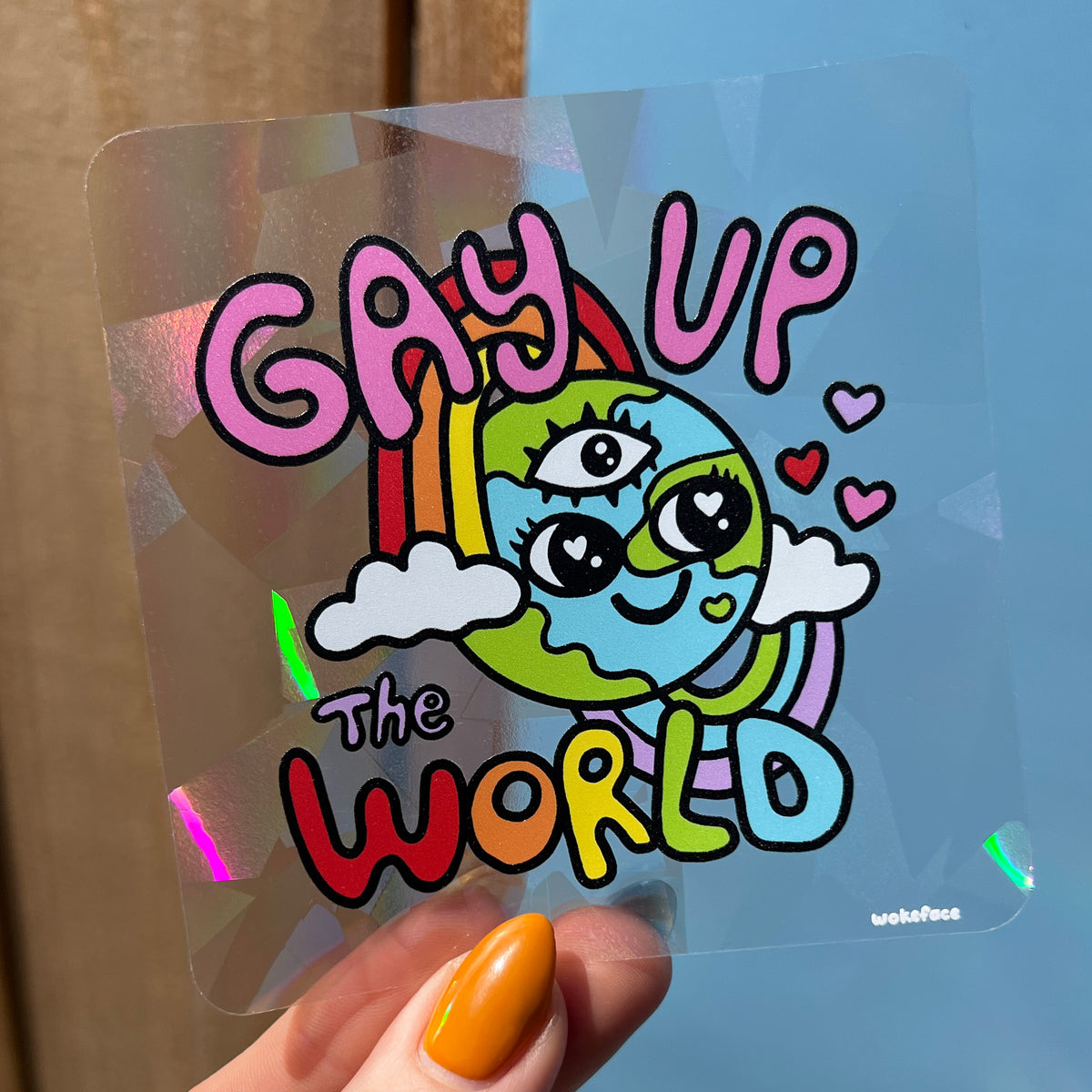 Gay Up the World Rainbow Maker – Wokeface