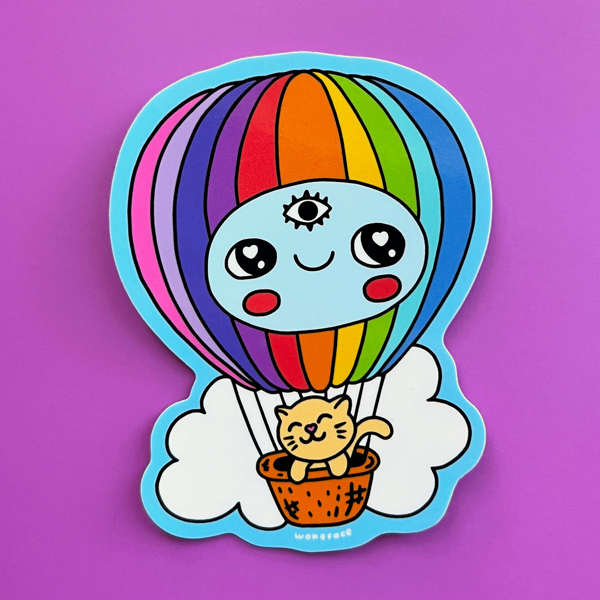 Hot Air Balloon Sticker – Wokeface