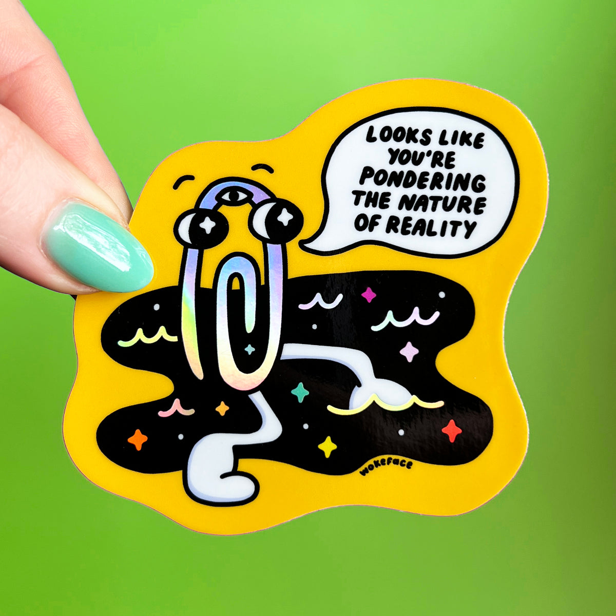 Clippy Sticker – Wokeface