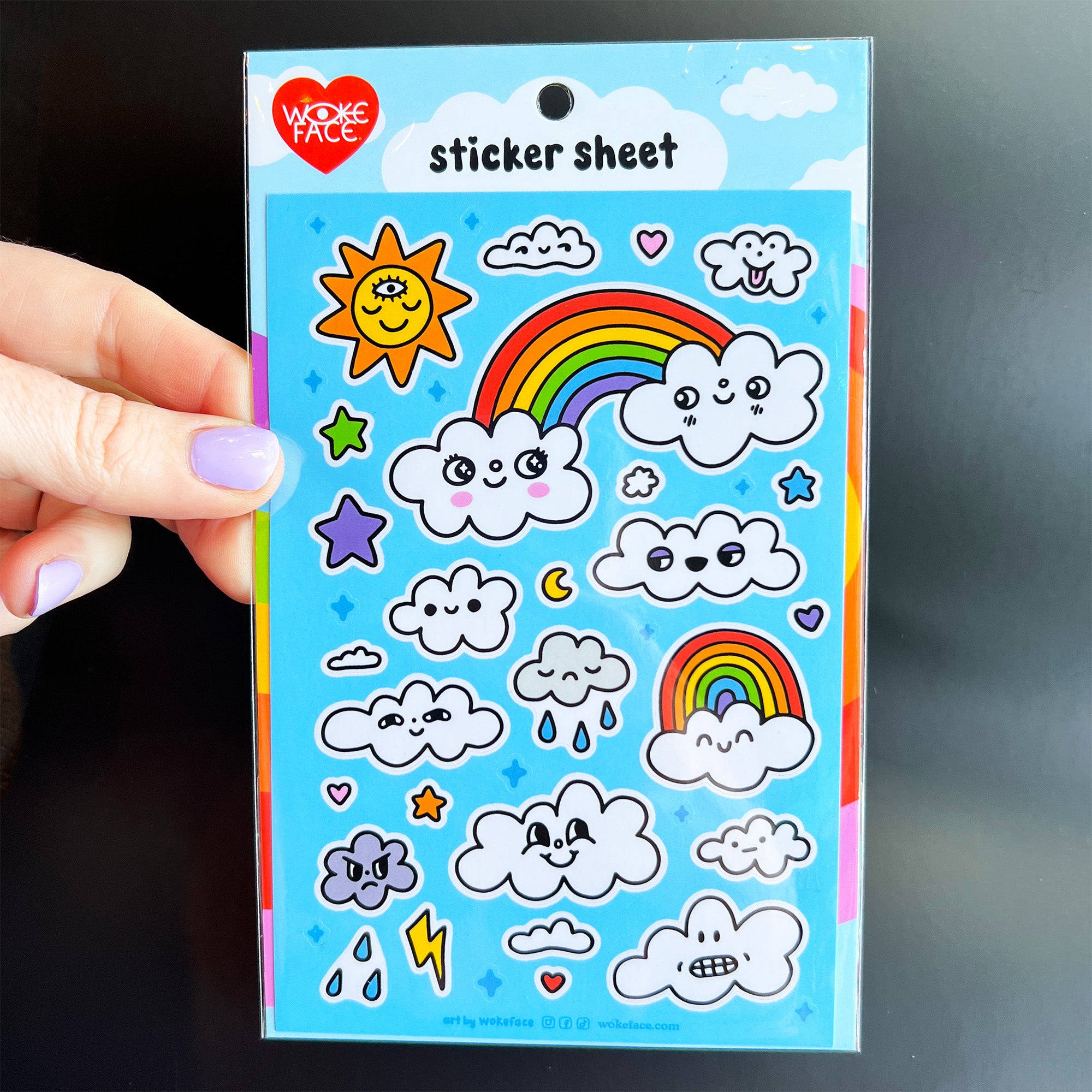 Cloudy Daze Sticker Sheet – Wokeface